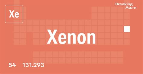 Xenon Xe Atomic Number 54