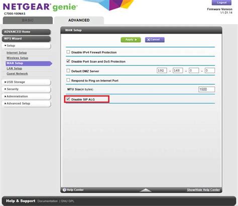 How To Disable SIP ALG On Your NETGEAR Device Using The Genie Interface Answer NETGEAR Support