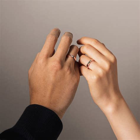 버우 커플링 중 소 14k 레드골드 심플한 커플링 반지 브랜드 메드스튜디오