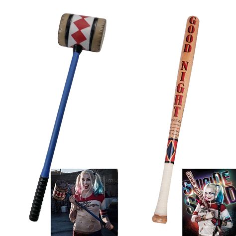 The Suicide Squad Harley Quinn Cosplay Baseball Bat And Mallet Movies