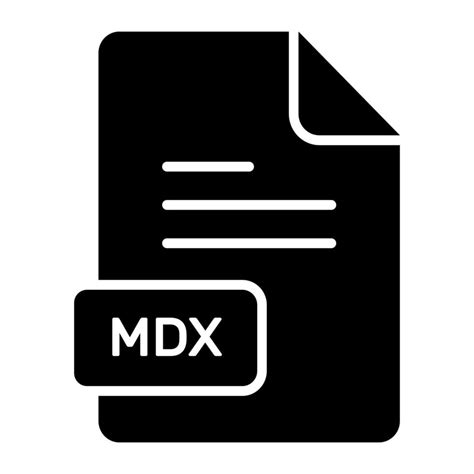 An Amazing Vector Icon Of Mdx File Editable Design 19942931 Vector Art