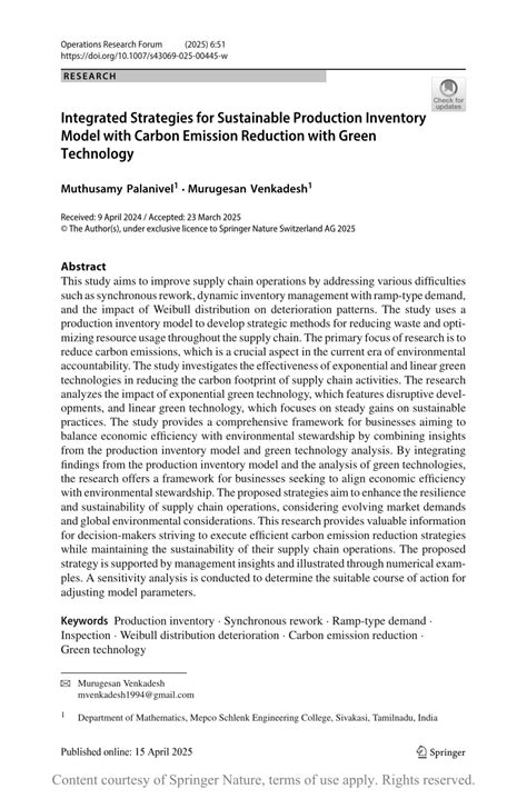 Integrated Strategies For Sustainable Production Inventory Model With Carbon Emission Reduction