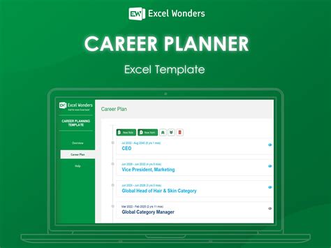 Career Planning Excel Template Professional Path Guide Digital Download Etsy