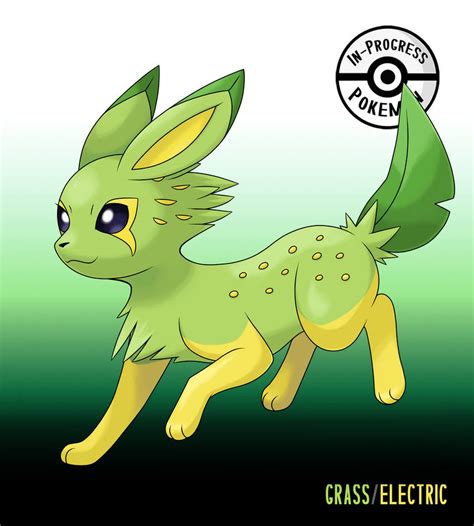 Dual Type Eeveelutions Citreon Grasselectric By Inprogresspokemon