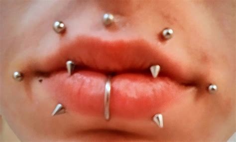 Lip Piercing Three Lip Piercings Lots Of Lip Piercings Lip Piercing