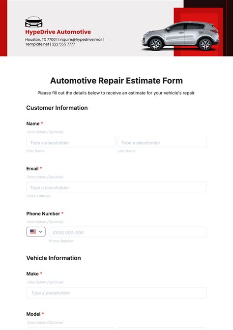 Free Auto Repair Service Templates Ai Auto Repair Service Generator