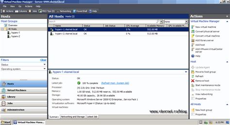 add hyper v hosts to system center virtual machine manager scvmm 2008 r2