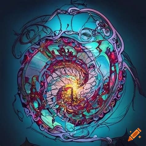 Art Nouveau Style Representation Of The Large Hadron Collider On Craiyon