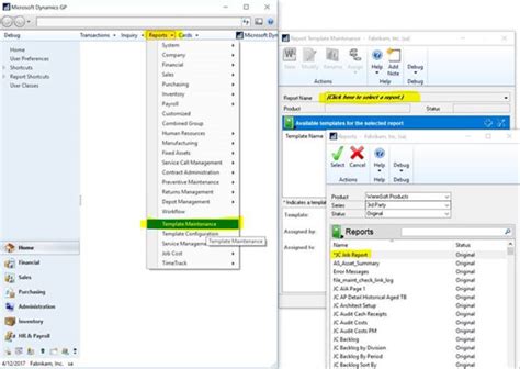 Generate Word Templates In GP Easily As Reports Are Printed Through Report Writer ERP