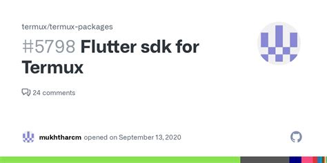 Flutter Sdk For Termux · Issue 5798 · Termuxtermux Packages · Github