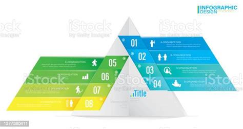 8 단계 스톡 일러스트 인포 그래픽 목록 아이콘 삼각형 프리젠 테이션 벡터 인포 그래픽 템플릿 모션에 대한 스톡 벡터 아트 및 기타 이미지 Istock