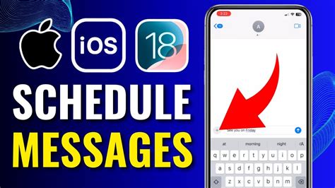 how to schedule messages to send later on iphone ios 18 youtube