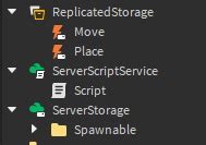 Script Not Clone Folder Into ReplicatedStorage Scripting Support