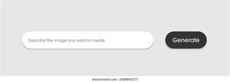 generative ai bar input prompt commands stock vector royalty free