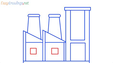 How To Draw Factory Step By Step Easy Phase Emoji