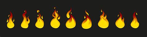 화재 애니메이션 스프라이트 게임 또는 만화용 애니메이션 2차 도형에 대한 스톡 벡터 아트 및 기타 이미지 2차 도형 만화
