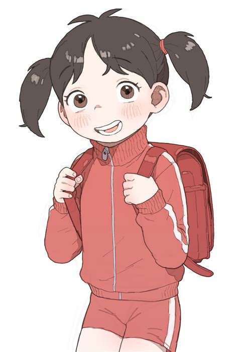 Safebooru 1girl Backpack Bag Black Hair Brown Eyes Commentary Request