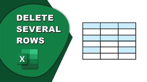 How To Delete Multiple Several Rows In Excel At Once Without Dragging