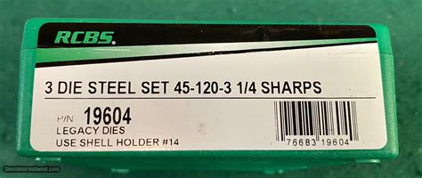 Rcbs 3 Die Steel Reloading Set 45 120 Sharps
