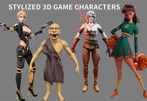 Do 3d Stylized Game Character For Unreal Engine 3d Character Modeling 3d Rigging By Hamikaz Fiverr
