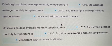 Solved Edinburghs Coldest Average Monthly Temperature Is 3°c Its