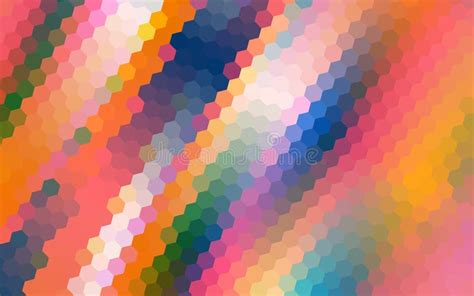 Abstract Colorful Hexagon Background Abstract Colored Hexagons Colorful Hex Pixelated Pattern