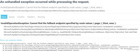 Blazor新项目报错：“cannot Find The Fallback Endpoint Specified By Route Values Page Host Area