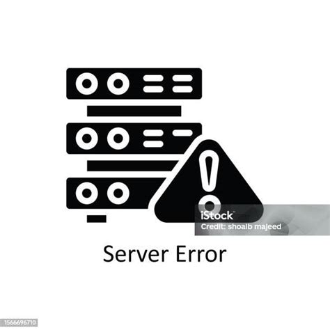서버 오류 벡터 솔리드 아이콘 디자인 그림입니다 네트워크 및 통신 흰색 배경에 기호 Eps 10 파일 네트워크 서버에 대한 스톡 벡터 아트 및 기타 이미지 Istock