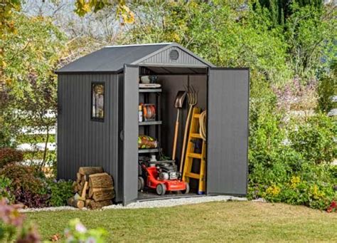 Keter Darwin 6x6 Outdoor Storage Shed Graphite 253305