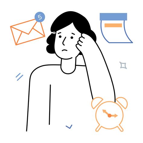 Trendy Work Stress 23912823 Vector Art At Vecteezy