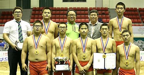 광주중 전국시도대항장사씨름대회 중등부 우승