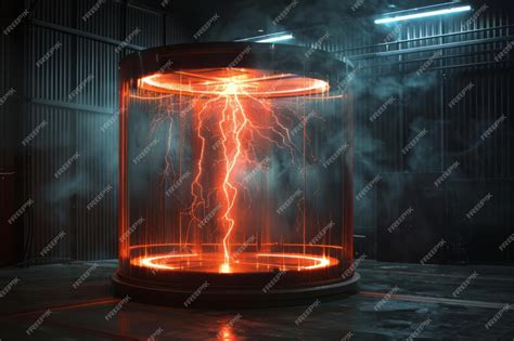 Premium Photo Visualization Of A Faraday Cage Blocking External Electric Fields Shown With