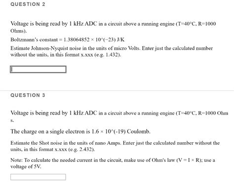 Question 2 Voltage Is Being Read By 1 Khz Adc In A Circuit Above A Running Engine T40°c R