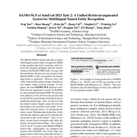 DAMO NLP At SemEval 2023 Task 2 A Unified Retrieval Augmented System For Multilingual Named