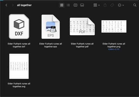 Elder Futhark Rune Alphabet svg png dxf eps pdf Bundle Ältere Futhark