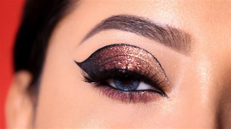 Simple And Easy Glitter Eye Makeup Tutorial For Party Shilpa Youtube
