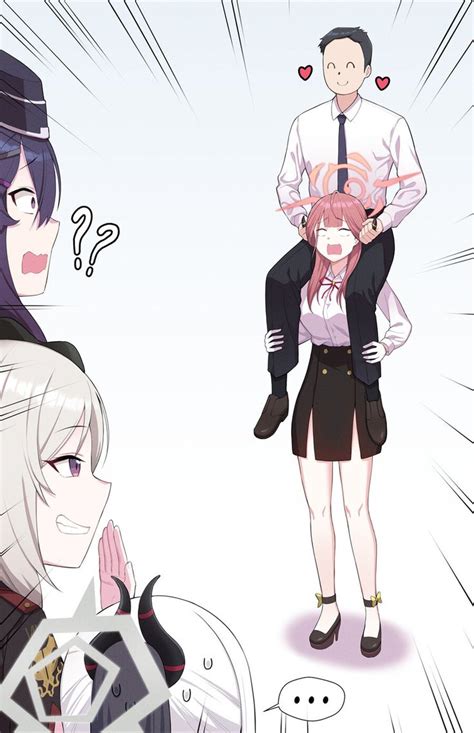 블루아카 가위 바위 보 하는 만화 1 캐릭터 일러스트 만화책 그림 귀여운 그림