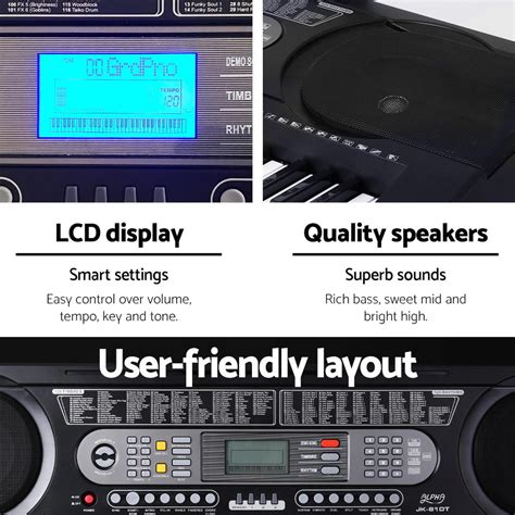 Alpha 61 Keys Midi Electronic Piano Keyboard Bunnings Australia