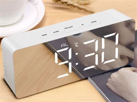 Rectangular White Mirror Digital Alarm Clock At ₹ 280 Piece In Pune Id 2851967388855