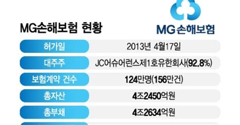첫 파산 보험사 나오나예보한도 상향 엎친데 덮친 Mg손보