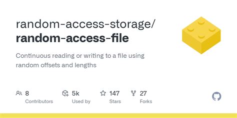 Github Random Access Storagerandom Access File Continuous Reading Or Writing To A File Using