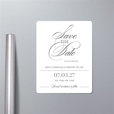 The Knot Classically Elegant Save The Date Magnets