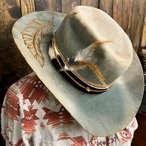Hand Burned Cowboy Etsy