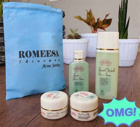 Romeesa Skincare Acne Skin Kemasan Baru Bpom And Halal Lazada