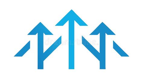 Multiple Upward Arrows Symbolizing Growth Progress And Success Vector Design Generative Ai