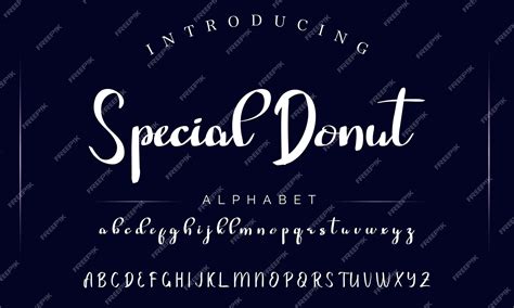 Premium Vector Hand Drawn Vector Alphabet Modern Monoline Signature Script Font Elegant