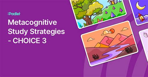 Metacognitive Study Strategies Choice 3