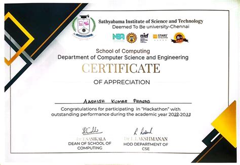 Aashish Kumar Prasad On Linkedin Hackathon Sathyabamainstituteofscienceandtechnology