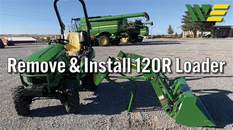 How To Remove 120r Loader From John Deere Tractor Youtube