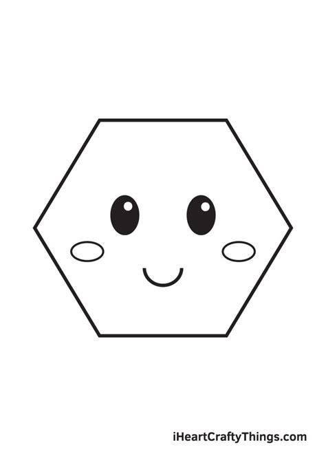 Hexagon Drawing How To Draw A Hexagon Step By Step